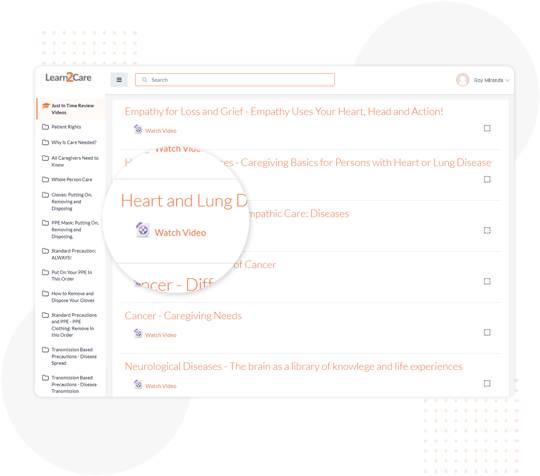 Just In Time Review: Instant Caregiver Skill Refreshers